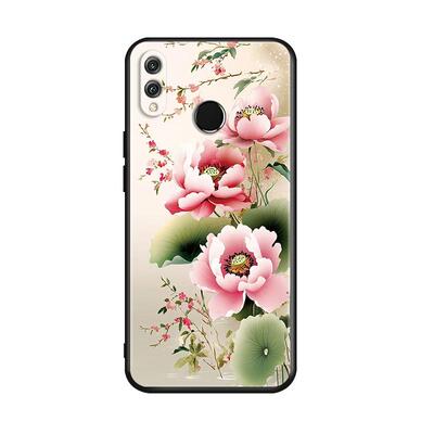 秋昊适用于华为荣耀8x手机壳华为荣耀x8花卉honor 8x唯美jsn-al00防摔畅玩x8保护套华为荣耀八X好看JSN-AL00