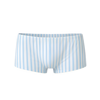 UPRO柚璞蓝条柠檬柚印花平角泳裤summer love爱在夏天男士泳衣