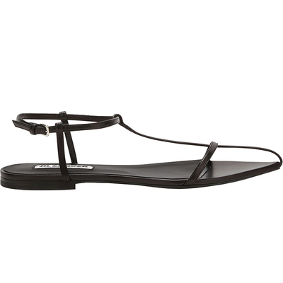 JIL SANDER 女士 CAGE羊皮革平底凉鞋