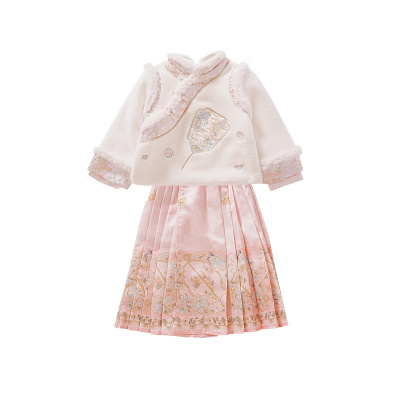 厵连衣裙唐装演出马面裙汉服童装