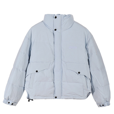 ACUPUNCTURE爱克佩特立领短羽绒服 白鸭绒工装风大口袋保暖外套