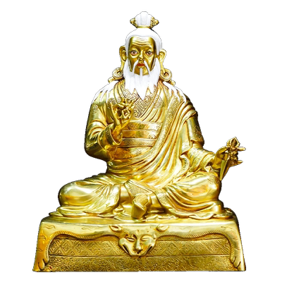 铜鎏金雕花像家居装饰摆件