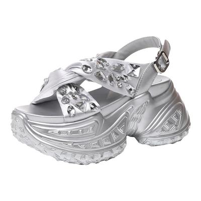 厚底香港夏季真皮老爹凉鞋ZFCQ