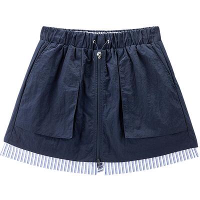 【商场同款】乐町活力撞色A字短裙夏季工装大口袋半身裙C2GEF2315