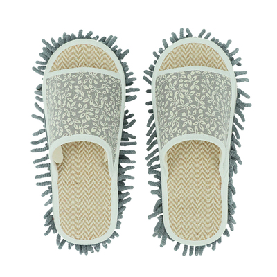 信至尚亚麻可拆洗露趾擦地鞋