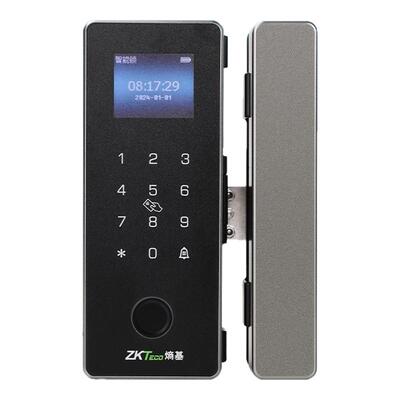 ZKTeco熵基 GDL-F618智能指纹玻璃门夹锁免开孔小程序门禁密码锁