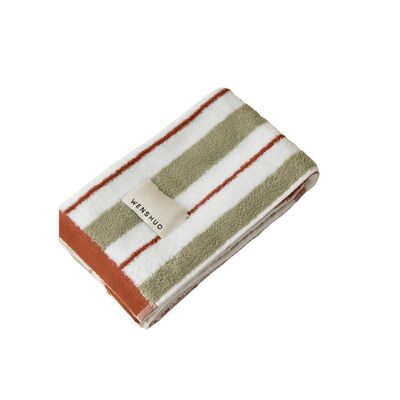 WENSHUO彩色简约吸水条纹浴巾