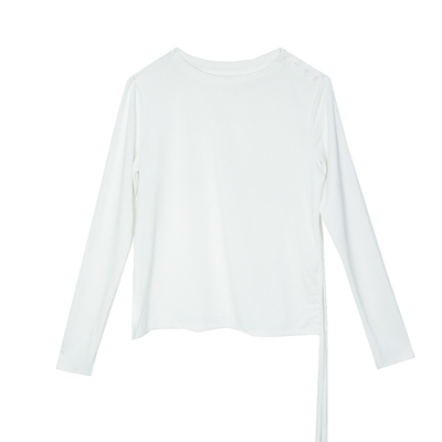 一衣多穿！显瘦万能打底露肩上衣