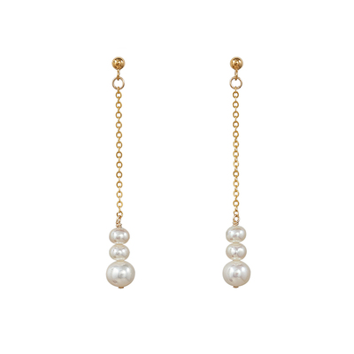 简约百搭通勤气质珍珠耳环