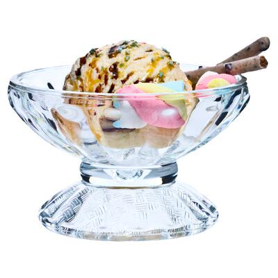 lucky lychee玻璃碗冰激凌沙拉冰淇淋杯布丁蘸酱必胜客同款甜品碗