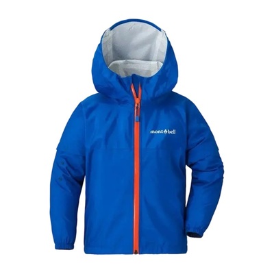 日本美山 montbell 2026春儿童装防晒防水防风透气连帽冲锋衣夹克