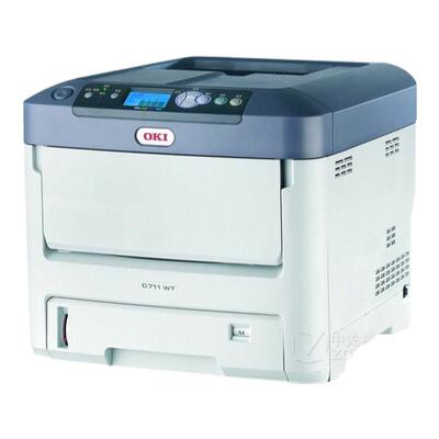 oki c711WT数码印花 纹身 水贴 热 水转印黑卡白彩同出激光打印机