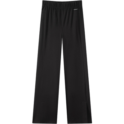 有兰松紧高腰斜纹微喇裤