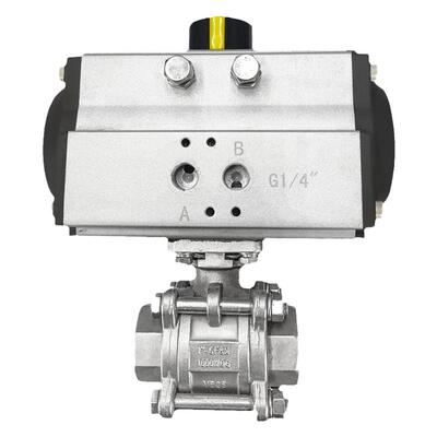 川本不锈钢牙口切断球阀气动