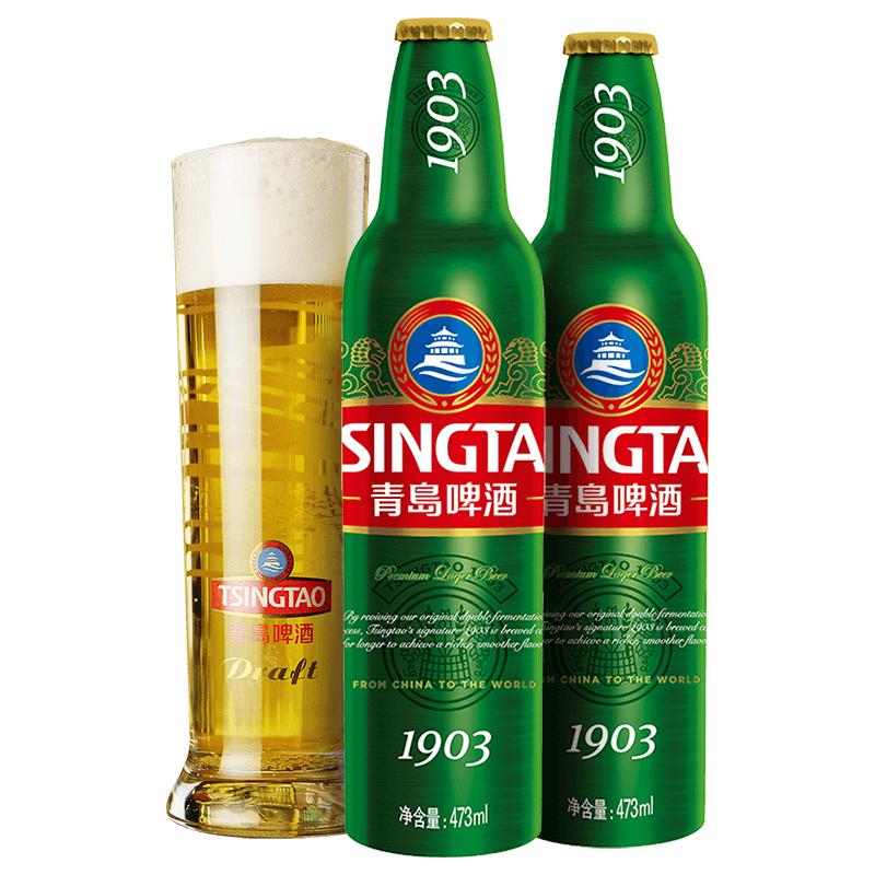 青岛啤酒1903精酿啤酒473ml*12瓶高端精致铝瓶_虎窝淘