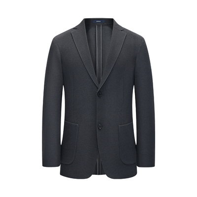 BONI/堡尼新品商务西服羊毛混纺针织单西上装休闲西装男CS645022B