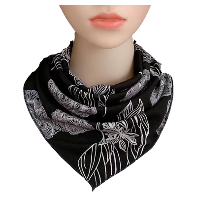 2024新款三角巾围巾按扣围脖