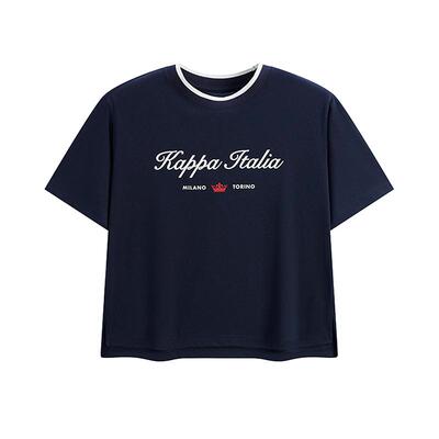 Kappa卡帕女装秋季新款圆领凉感简约运动休闲短袖T恤K0F62TD03
