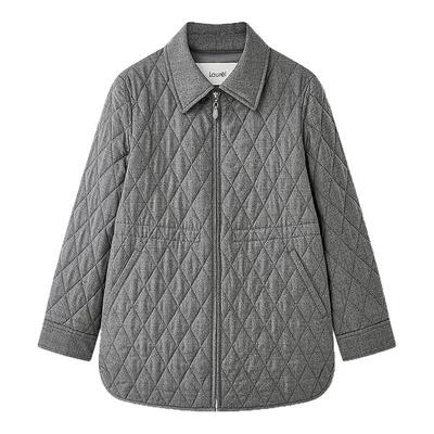 【格雷系斜纹羊绒】Laurel劳芮新款新款衬衫式羽绒服LWL363L01900