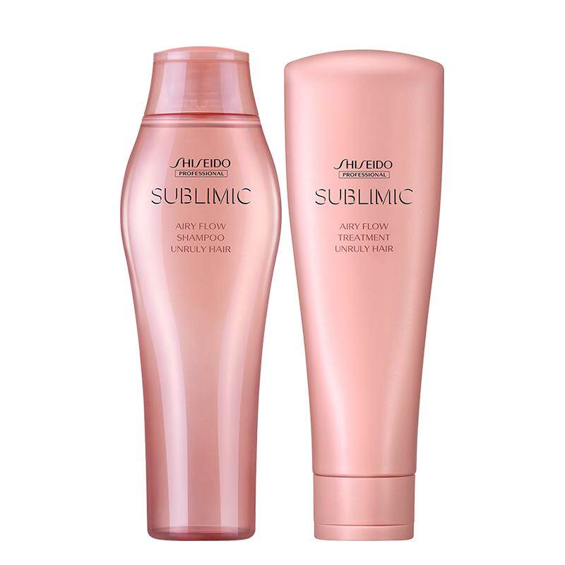 资生堂轻盈丝逸丰盈蓬松洗发水毛躁受损发丝护发素洗发露洗护套装_虎窝淘