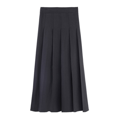 99012-036洋气大码a字半身裙中长款梨型身材微胖mm穿搭遮胯显瘦