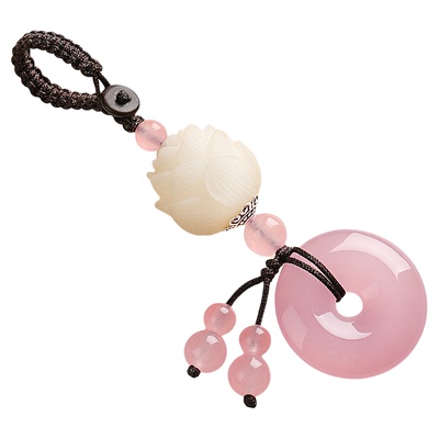 钥匙扣吊坠男女旺运情侣汽车爱心