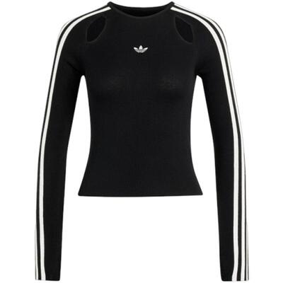滔搏adidas阿迪达斯三叶草女子运动休闲舒适长袖T恤LE3632