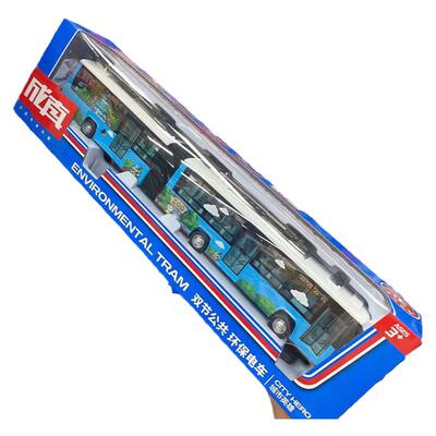 双层公交车玩具开门加长巴士