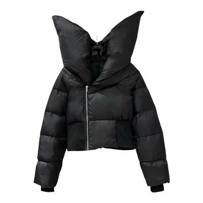 暗黑RO风格新款羽绒服立领设计感蓬松御寒保暖女士短款羽绒外套