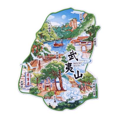 武夷山冰箱贴武夷宫玉女