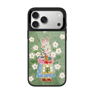 Aiko Fukawa兔兔拥抱苹果17pro手机壳适用iPhone16/15pro/14 13 12女生硬壳防摔磁吸镜面电话保护壳硬壳
