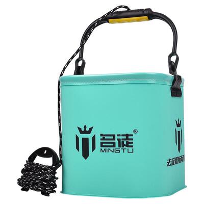 名徒加厚折叠打水桶户外便携鱼桶