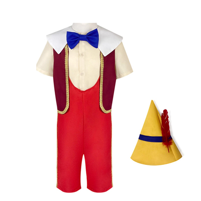 新迪士尼儿童长鼻子皮诺曹扮演服