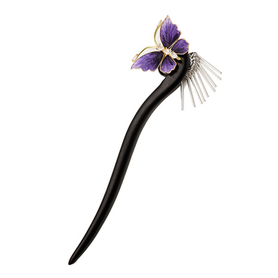 绒花发簪国风清冷感汉服头饰