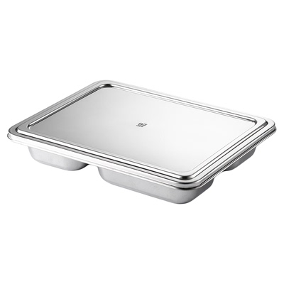 onlycook304不锈钢饭盒四格带盖