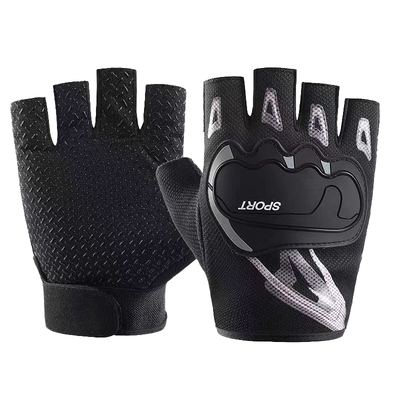 骑行手套男女Q9074户外运动防滑耐磨健身减震半指骑车单杠机车