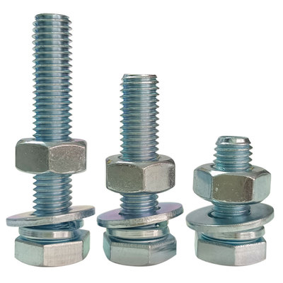 镀锌外六角螺丝螺母平垫弹垫套装