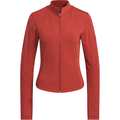 阿迪达斯女士修身运动立领外套