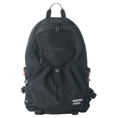 MASMARULEZ官方正品现货防泼水双肩包旅行通勤大容量双肩背包黑色
