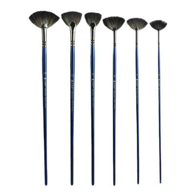 貉子毛扇形笔软毛古典油画笔