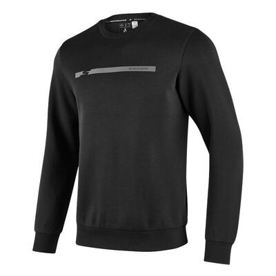 Skechers斯凯奇秋季男款运动休闲针织套头卫衣 P324M024/0018