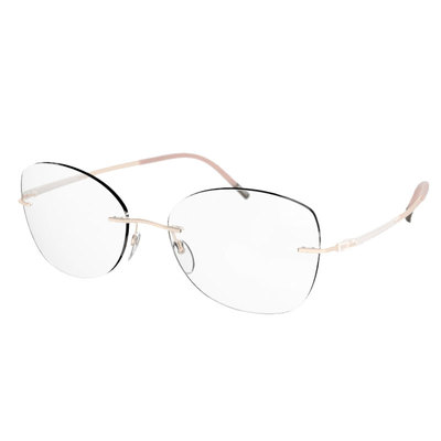 Silhouette诗乐圆形无框眼镜