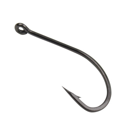 管付丸世鱼钩长柄散装倒刺带孔微物小号鲫鱼钩挂蚯蚓钩翘嘴鲈鱼钩