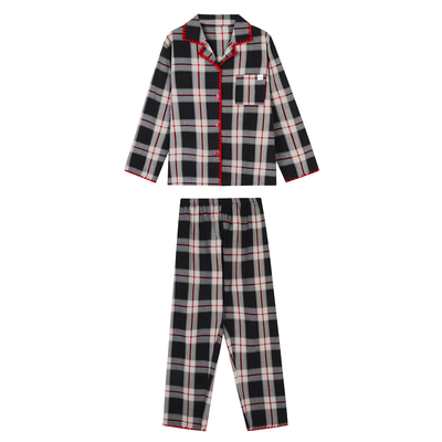 馨帮帮Homedress撞色格纹睡衣