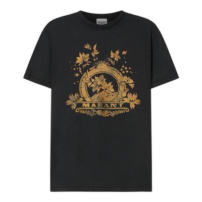 【七夕甄选】MARANT ETOILE ZEWEL休闲水洗棉质平纹针织印花T恤