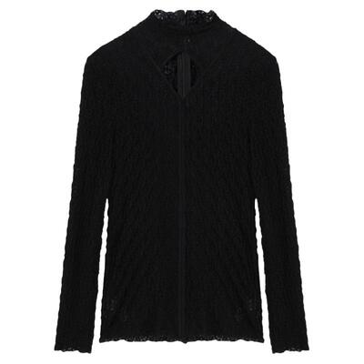 H·GENTEEL荷高新品风格款几何镂空针织上衣GUD11610612