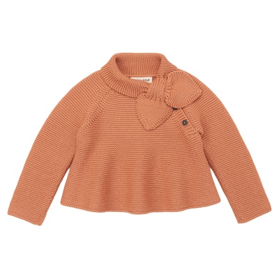 7Z Little Misha Puff FW25儿童美利奴羊毛毛衣上衣半裙马甲发带