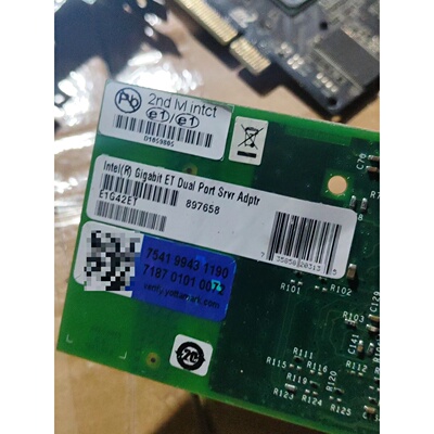 议价可维修IntelE1G42ET双口千兆网卡82576芯片PC