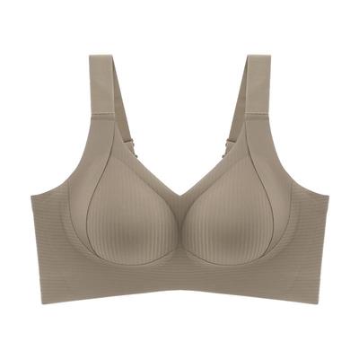 EMMAROSE大码大胸显小光面无痕胸罩防下垂收副乳聚拢上托胖mm文胸