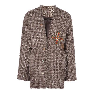 TCH烫钻法式高级羊毛小香风外套女潮2026春夏新款T75C27E5007